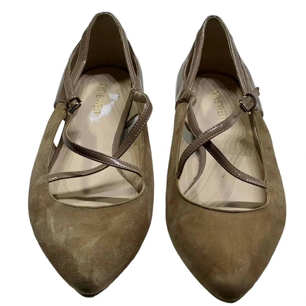 Nine West | Shoes | Shoes Nine West Anastagia Beige Suede Pointed Toe ...